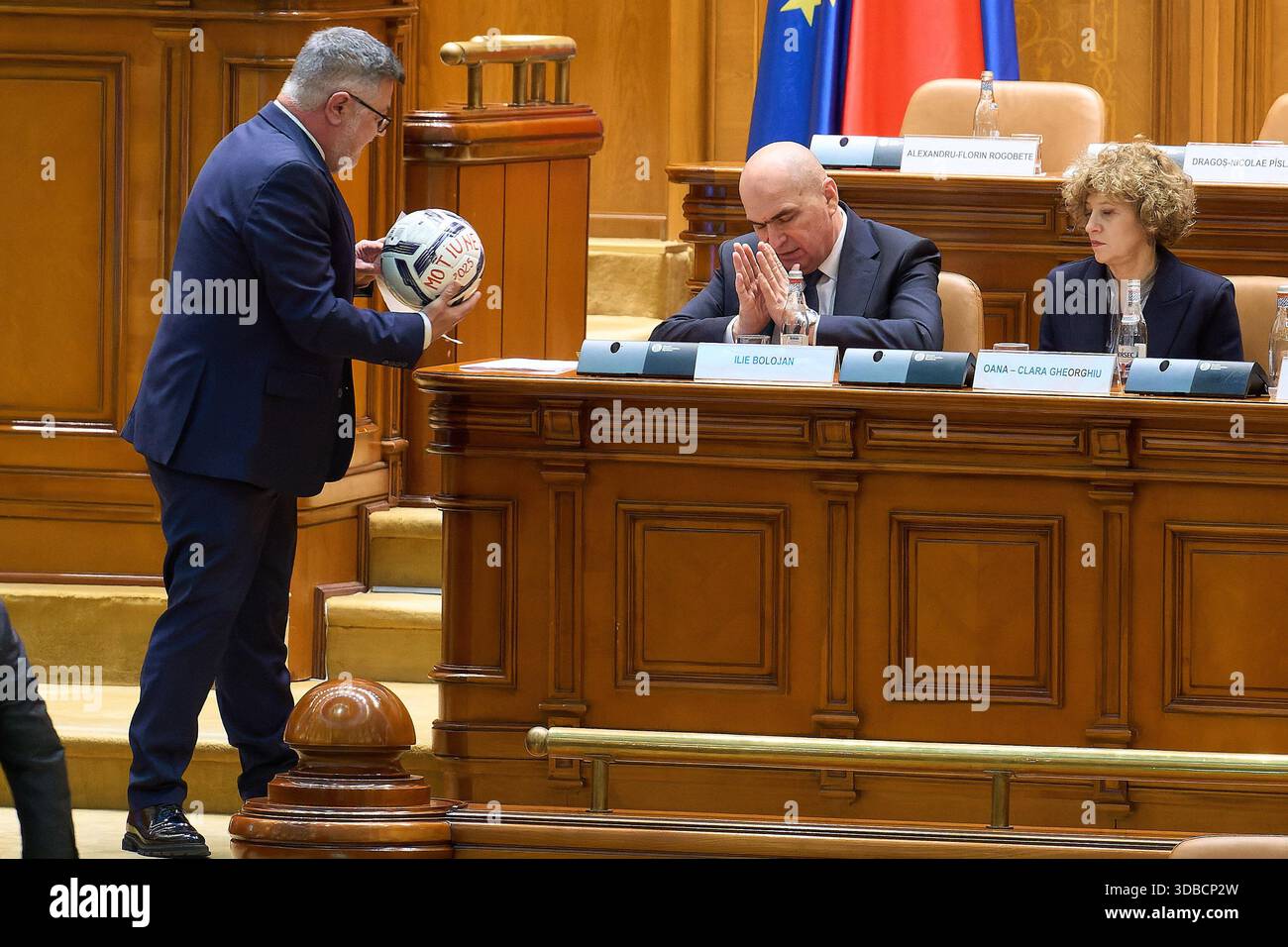 Bucharest, Romania. 16th Dec, 2025: Romanian Prime Minister Ilie ...