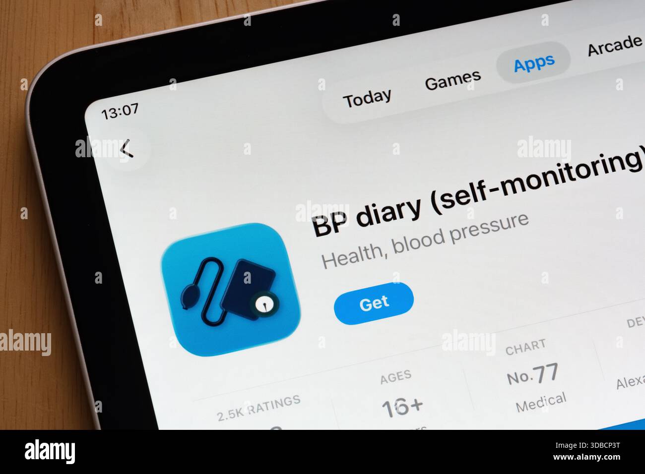 Bp diary self monitoring logo hi-res stock photography and images - Alamy
