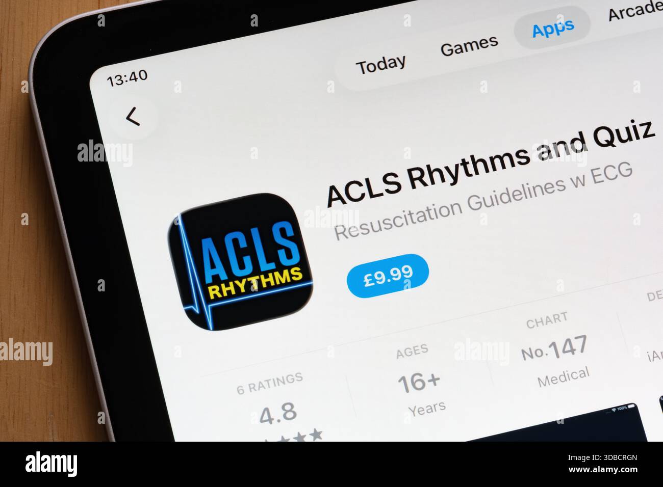 Acls rhythms and quiz app hi-res stock photography and images - Alamy