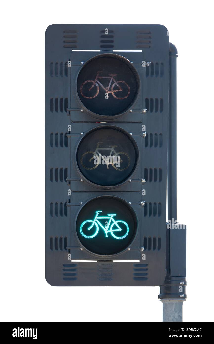 Cycle path green bike Cut Out Stock Images & Pictures - Alamy