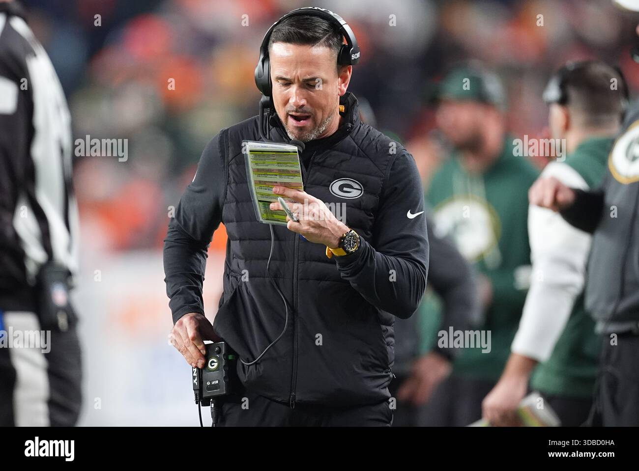 Green Bay Packers head coach Matt Lafleur in the second half of an NFL ...