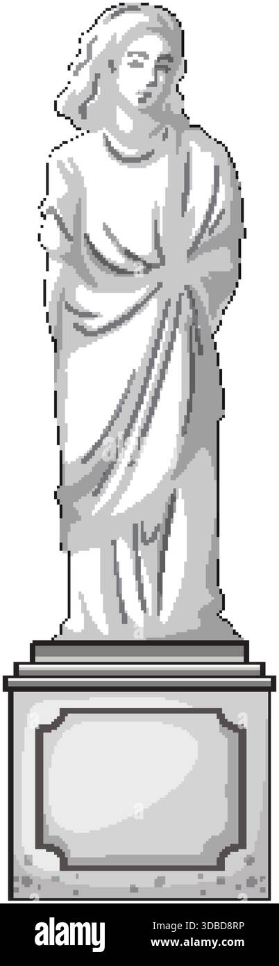 Robed statue Stock Vector Images - Alamy