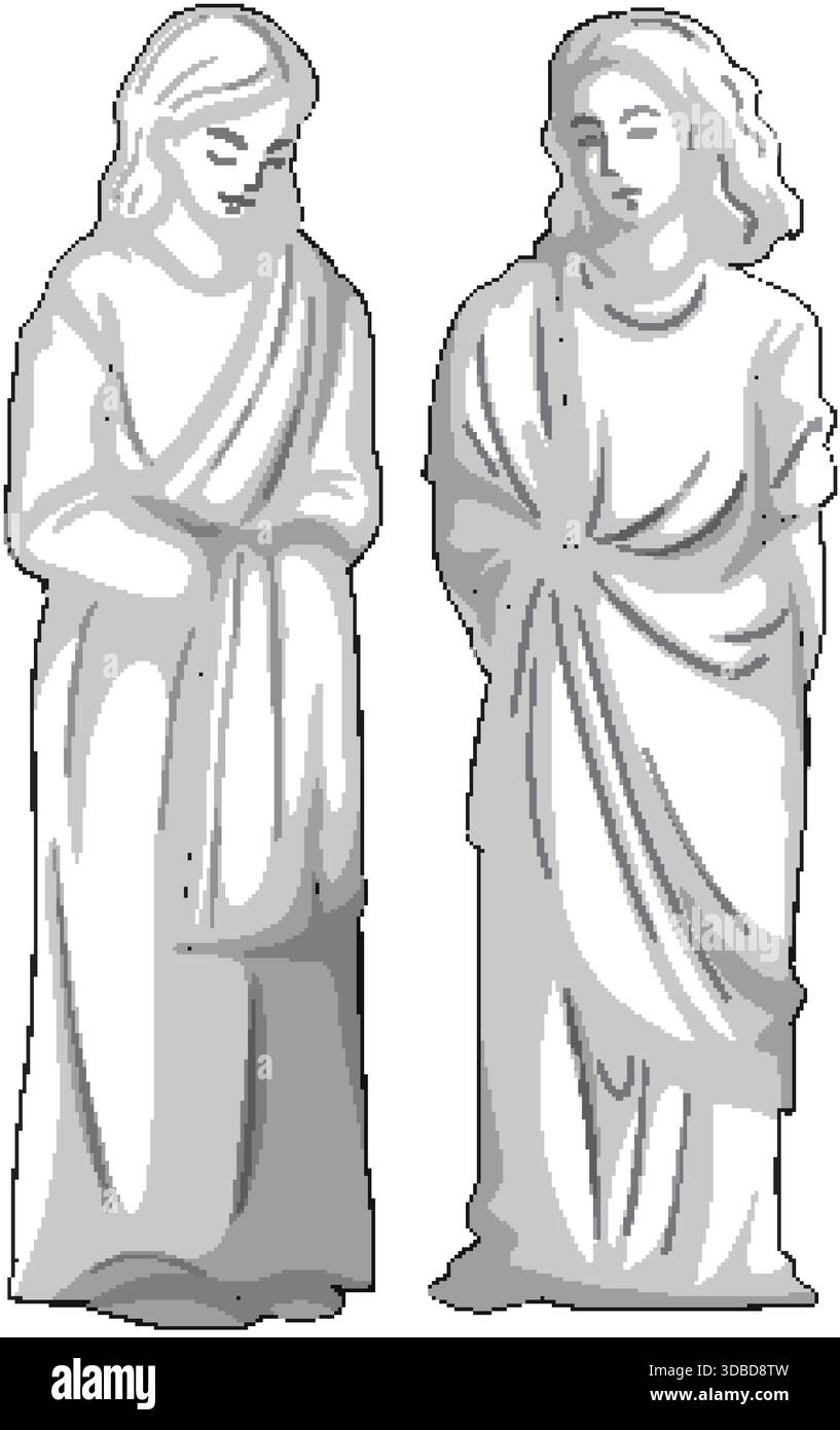 Greek robes standing Stock Vector Images - Alamy