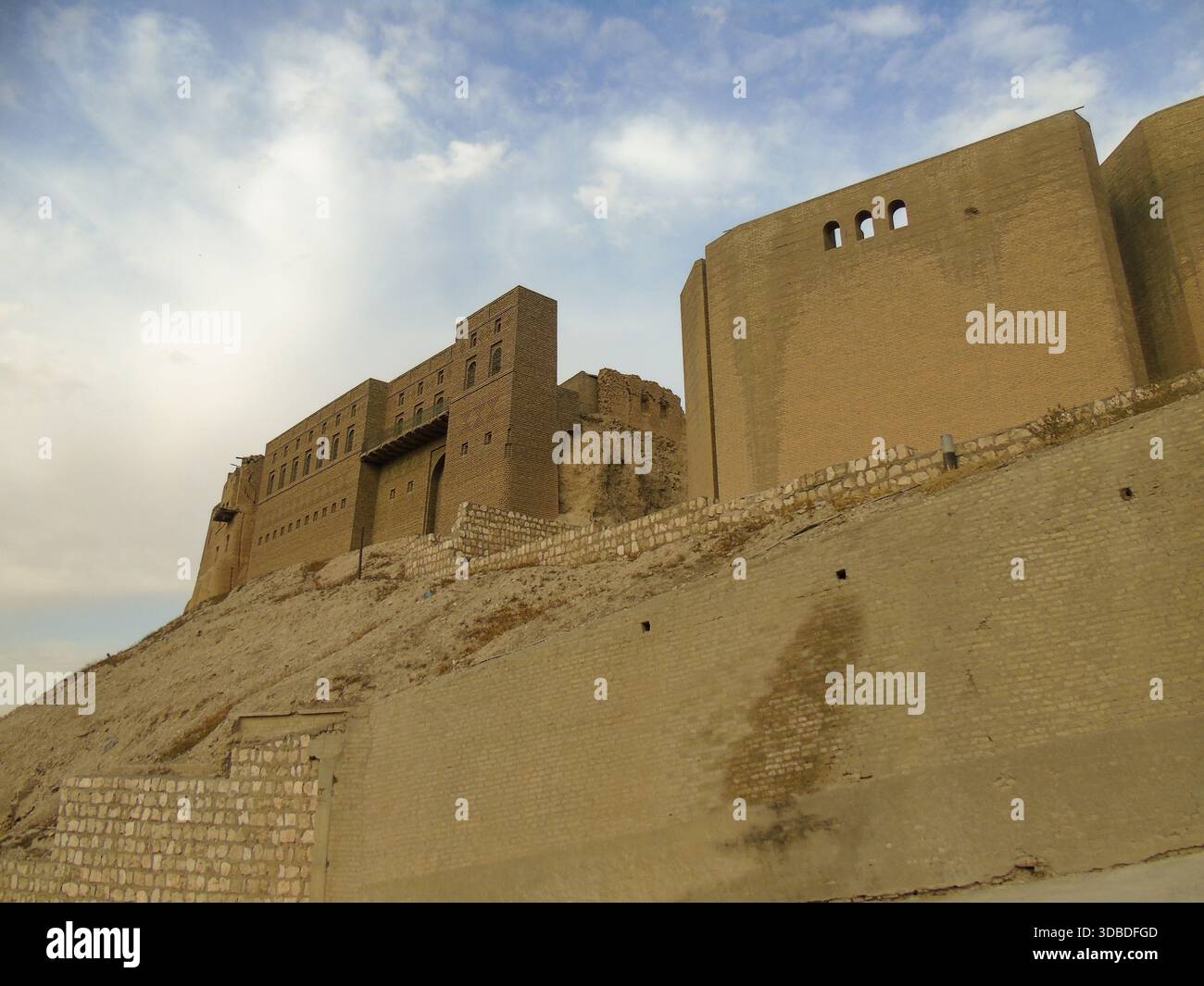 The impressive sandstone walls of Erbil citadel in Iraq Stock Photo - Alamy