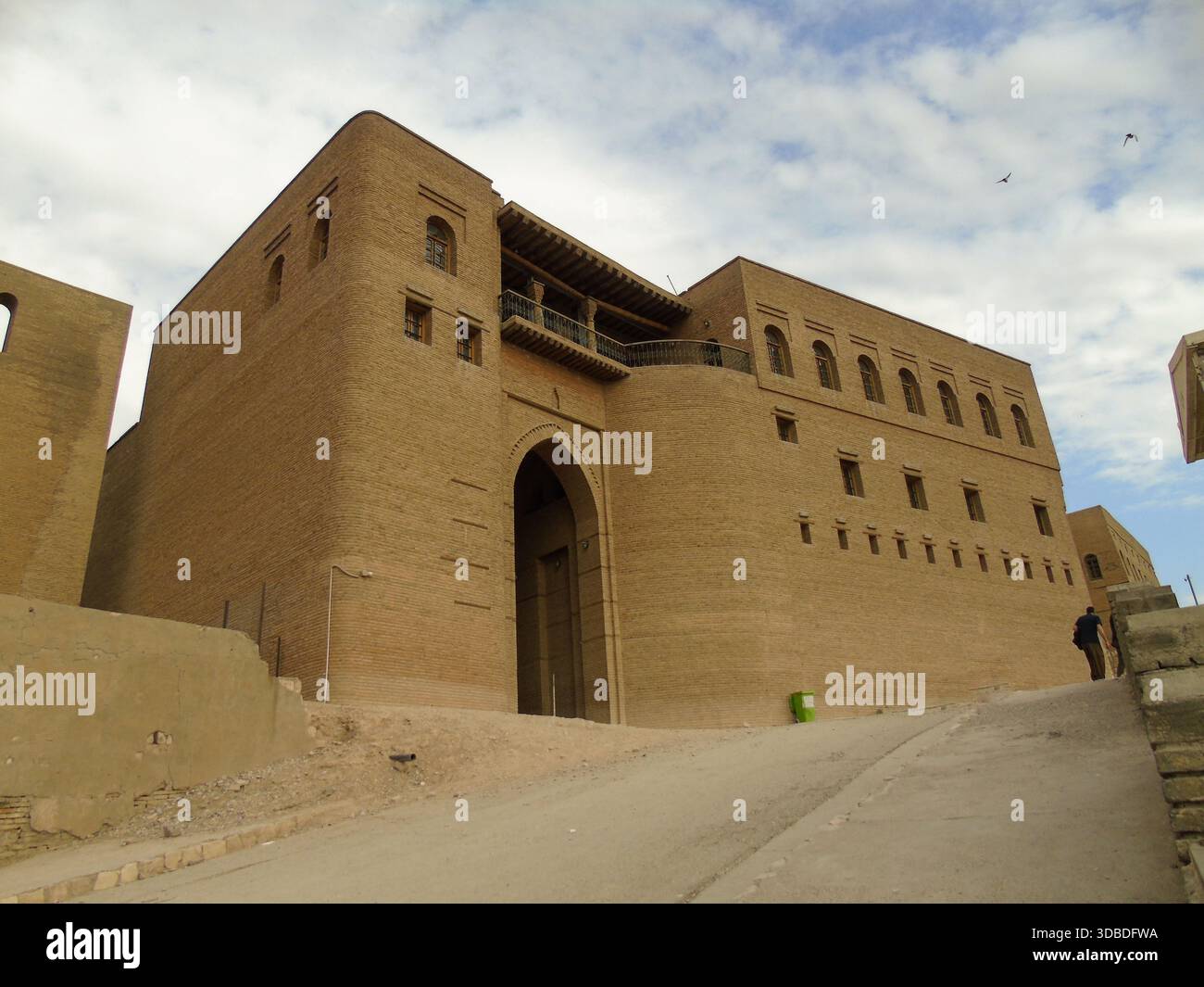 The grand sandstone entrance gate to Erbil citadel in Iraq Stock Photo ...