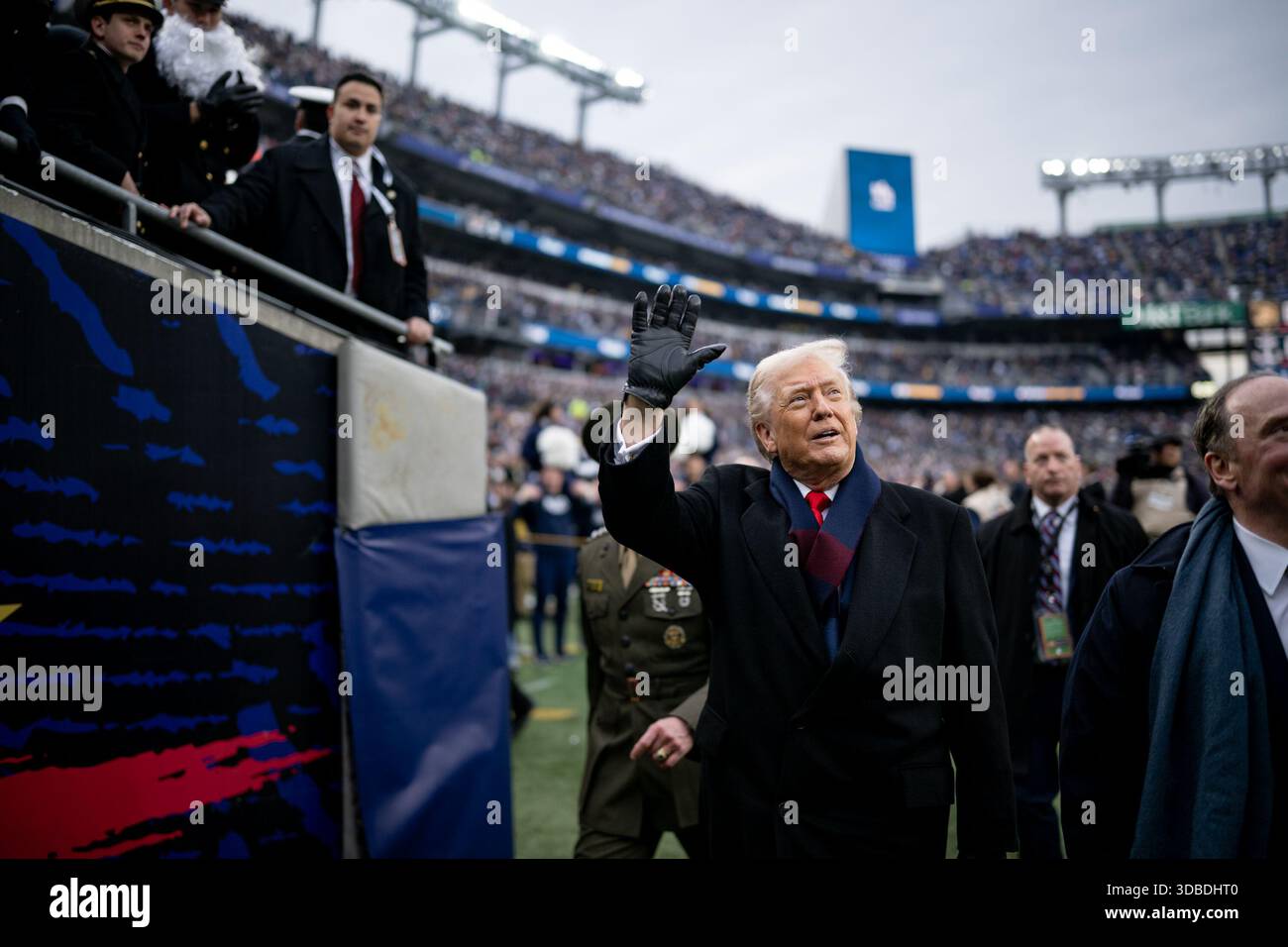 President Donald Trump attends Army Navy football game at M&T Bank ...