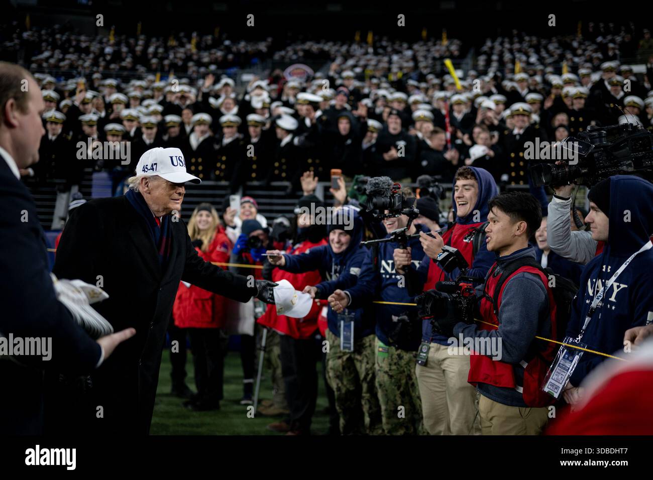 President Donald Trump attends Army Navy football game at M&T Bank ...