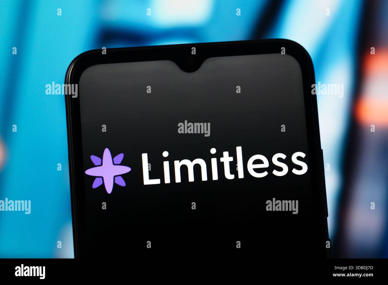 In this photo illustration, the Limitless AI logo is seen displayed on ...