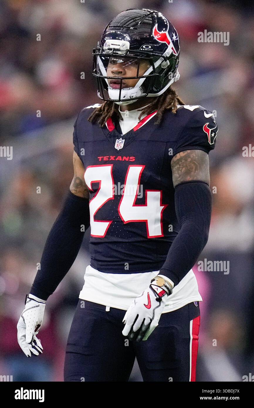 Houston Texans cornerback Derek Stingley Jr. (24) plays against the ...