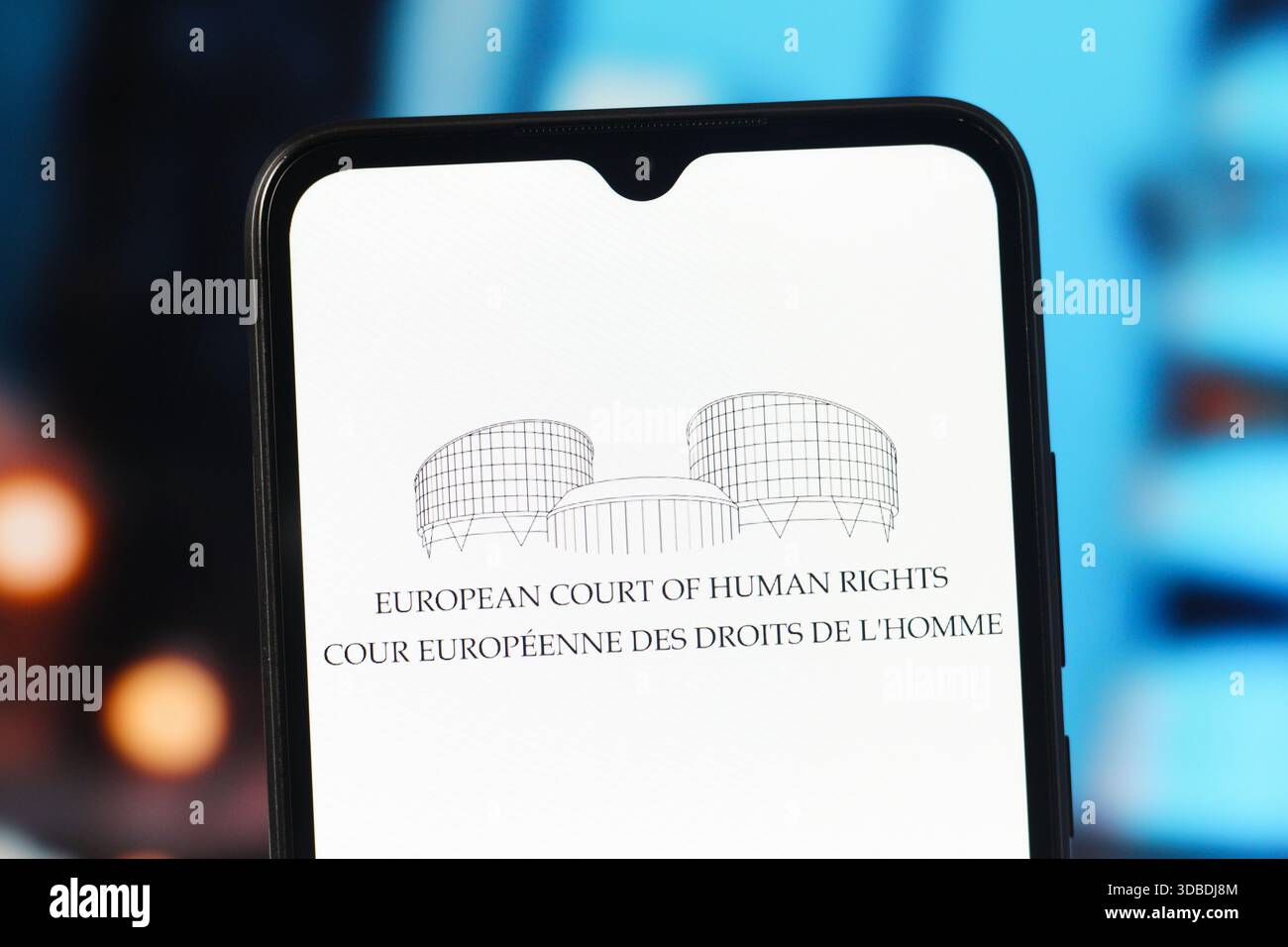 In this photo illustration, the European Court of Human Rights (ECHR ...