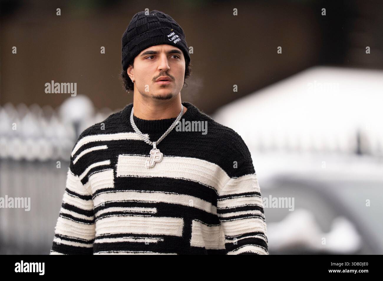 Philadelphia Eagles linebacker Jaelan Phillips arrive prior to an NFL ...