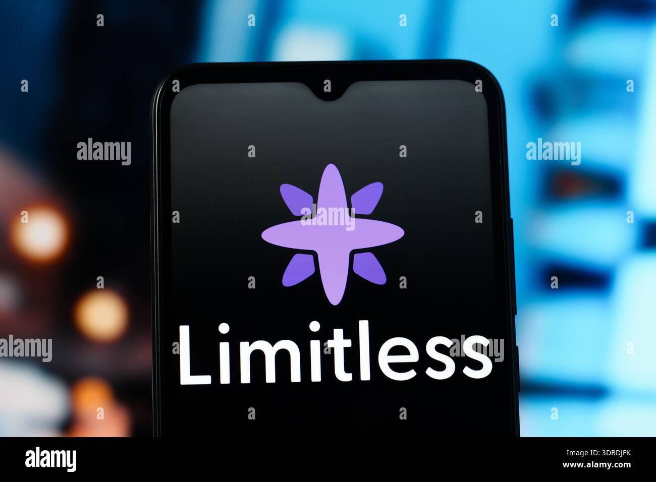 In this photo illustration, the Limitless AI logo is seen displayed on ...