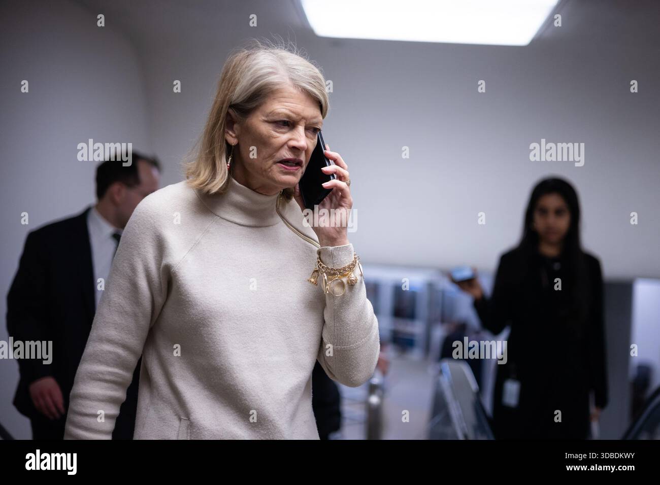 Sen. Lisa Murkowski (R-Alaska) walks to a vote at the U.S. Capitol Dec ...