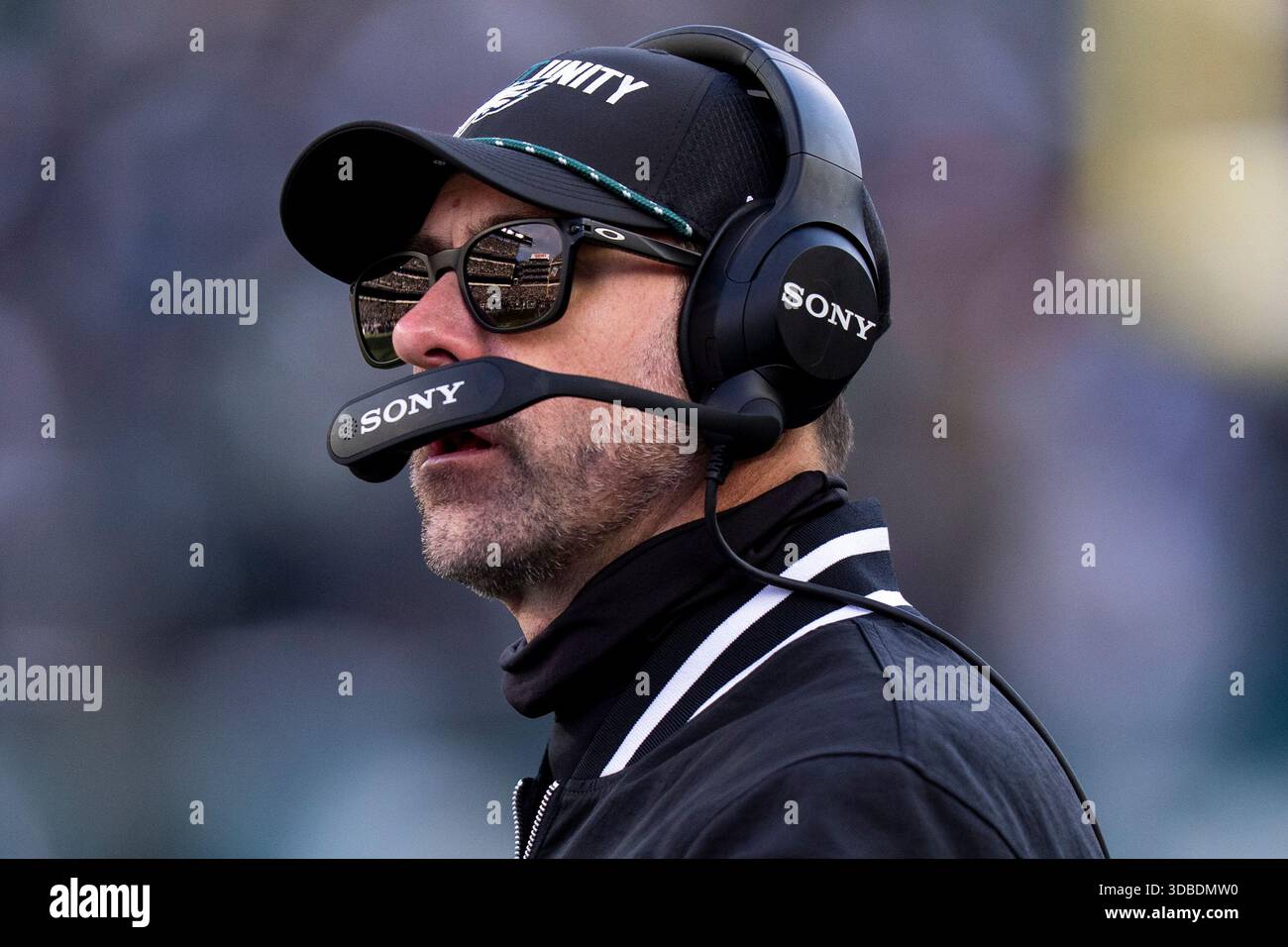 Philadelphia Eagles offensive coordinator Kevin Patullo looks on during ...