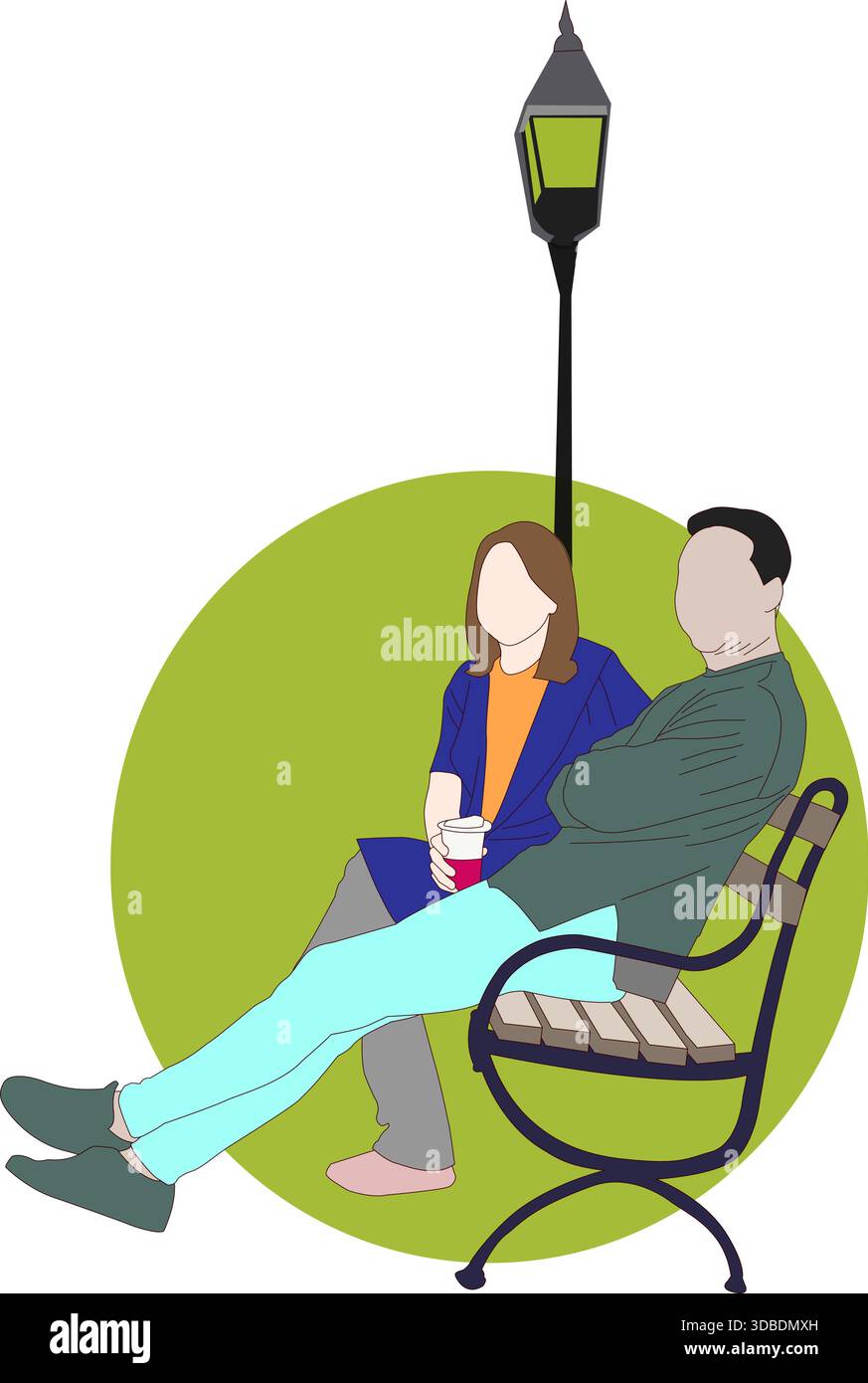 Love trust couple in Stock Vector Images - Alamy