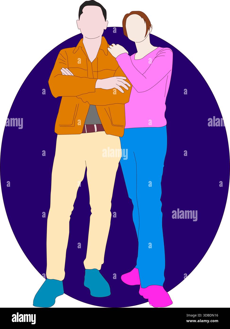 Intimacy couple embrace Stock Vector Images - Alamy