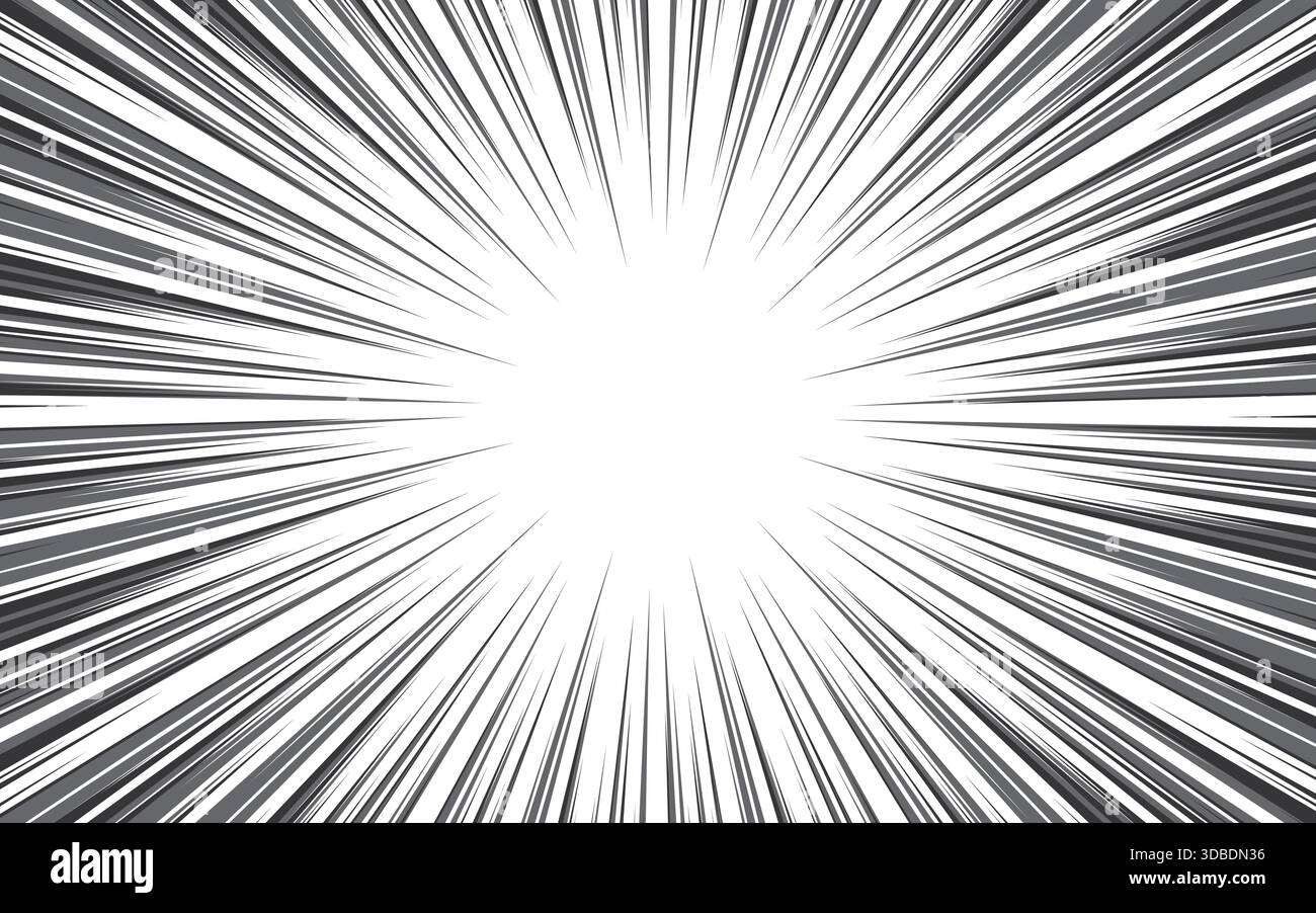 Black radial lines boom Stock Vector Images - Alamy