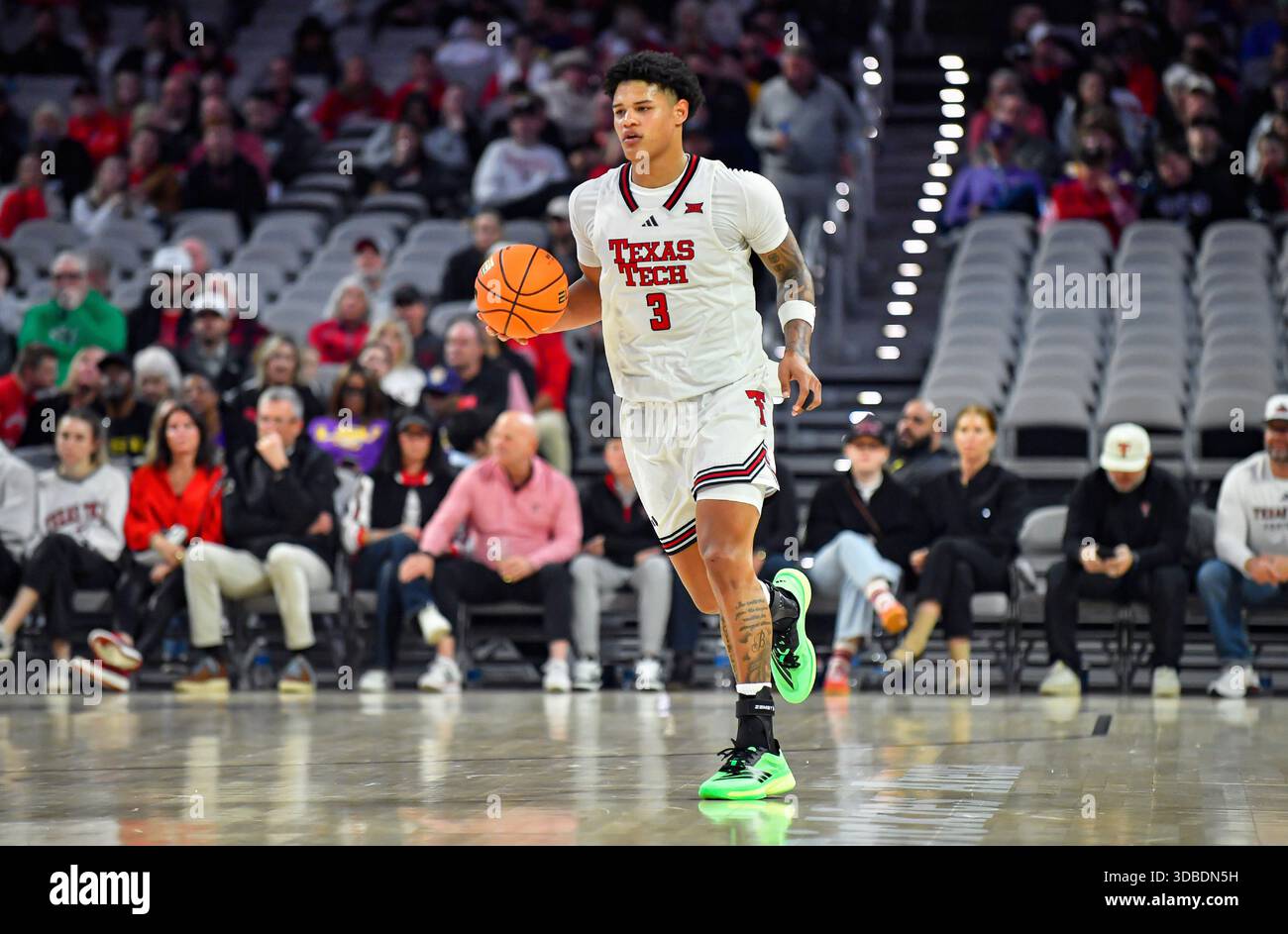 December 7, 2025: Texas Tech Red Raiders forward Lejuan Watts runs up ...