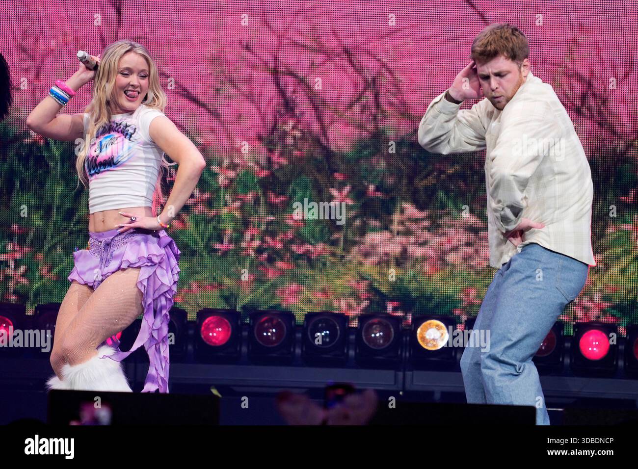 Zara Larsson Brings Alex Warren Onstage To Dance To Lush Life During