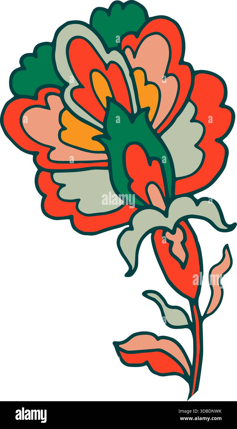 Shaped flower logo design Stock Vector Images - Alamy