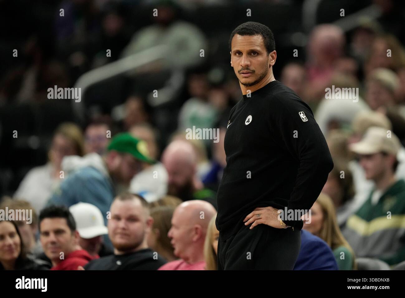 Boston Celtics head coach Joe Mazzulla looks on during an NBA ...