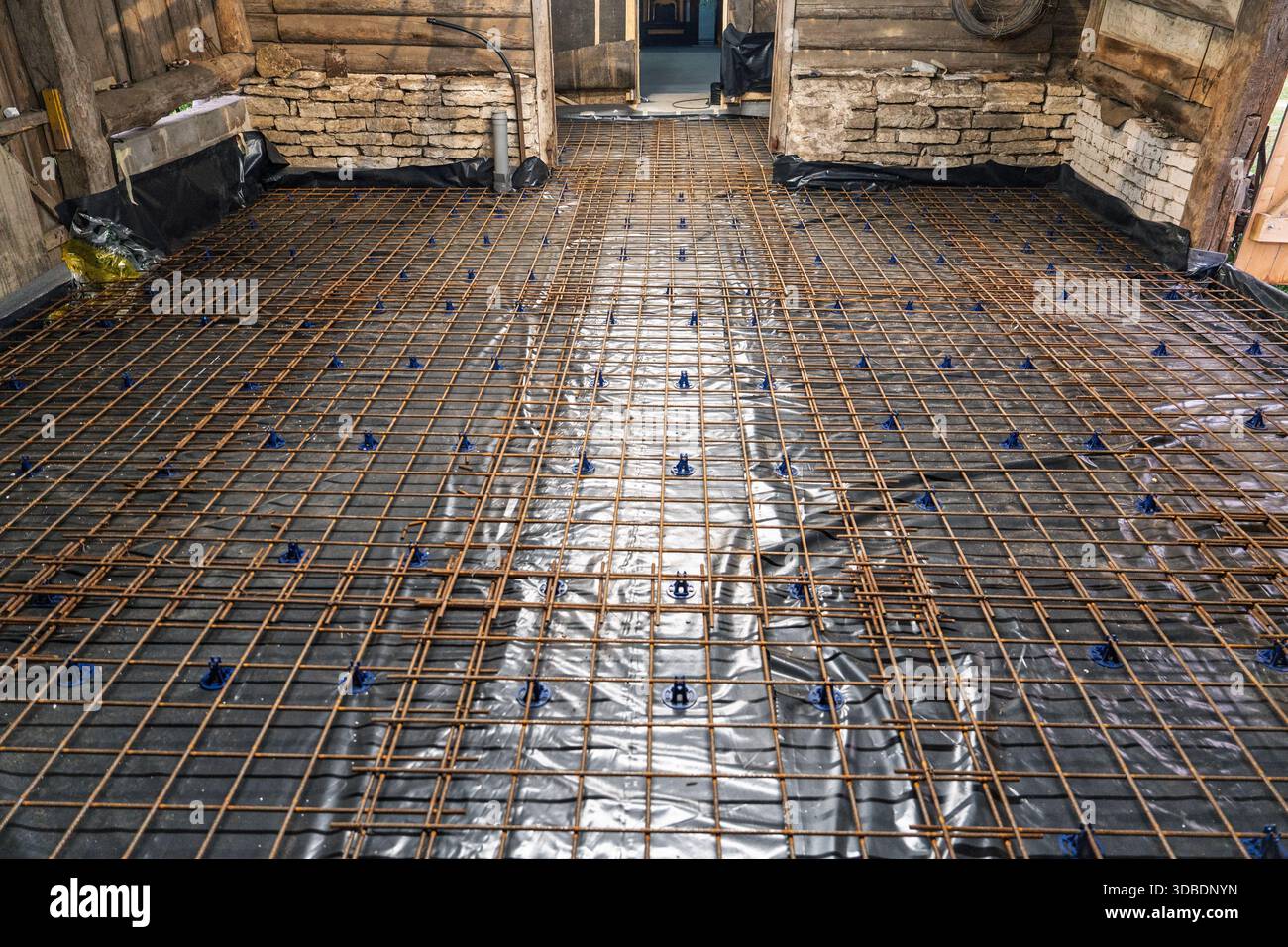 Reinforced Concrete Slab Preparation with Rebar Grid for Durable ...