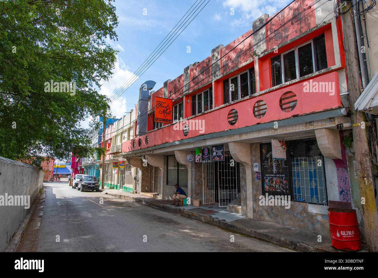 Historic commerical building on Spry Street in historic city center of ...
