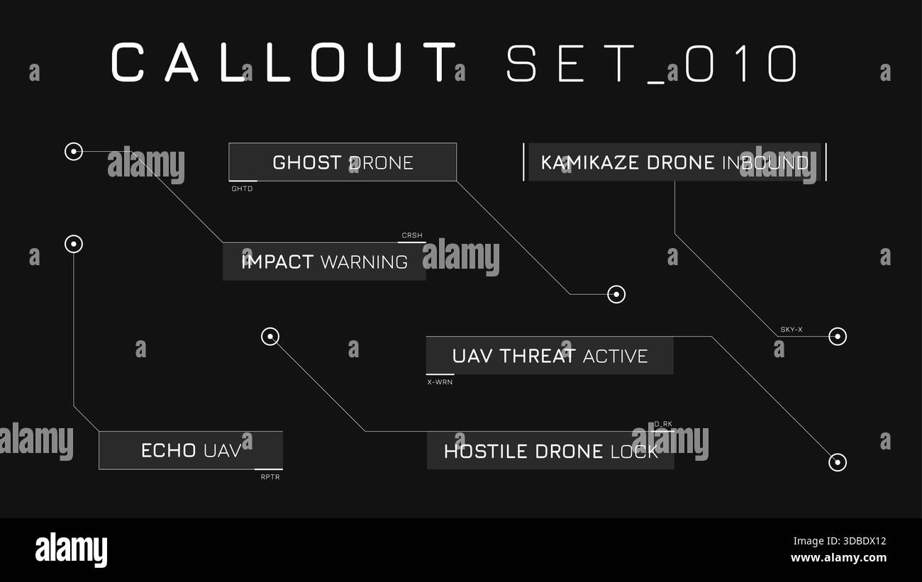 Callout hud collection hi-res stock photography and images - Alamy