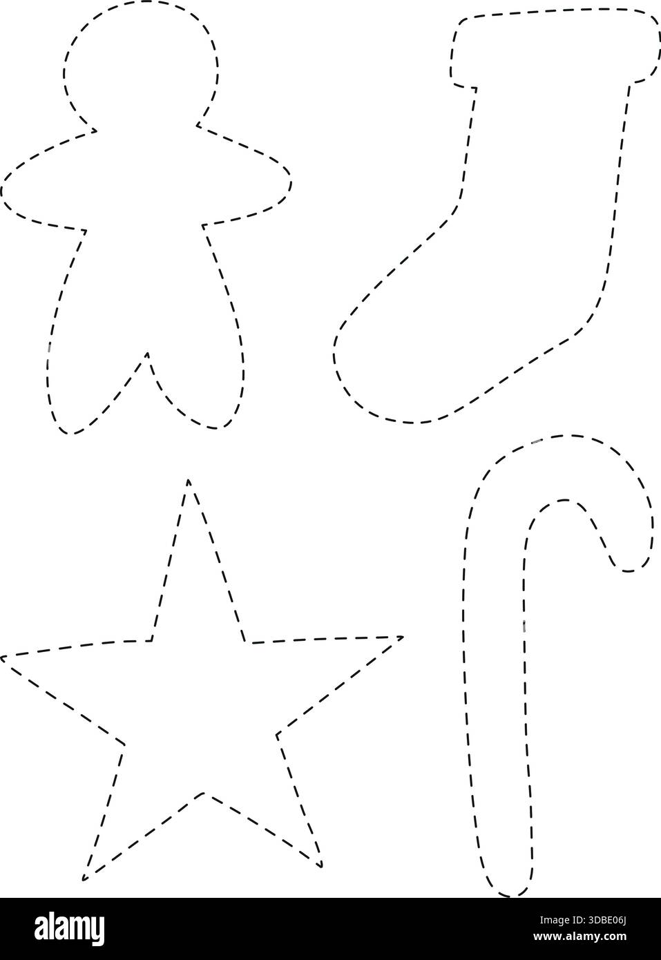 Vector isolated illustration of an exercise for developing writing ...
