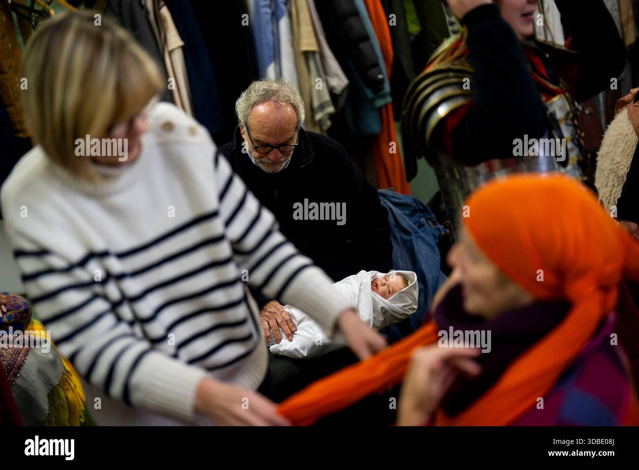 Actors ahead of the dress rehearsal for the wintershall estate's ...