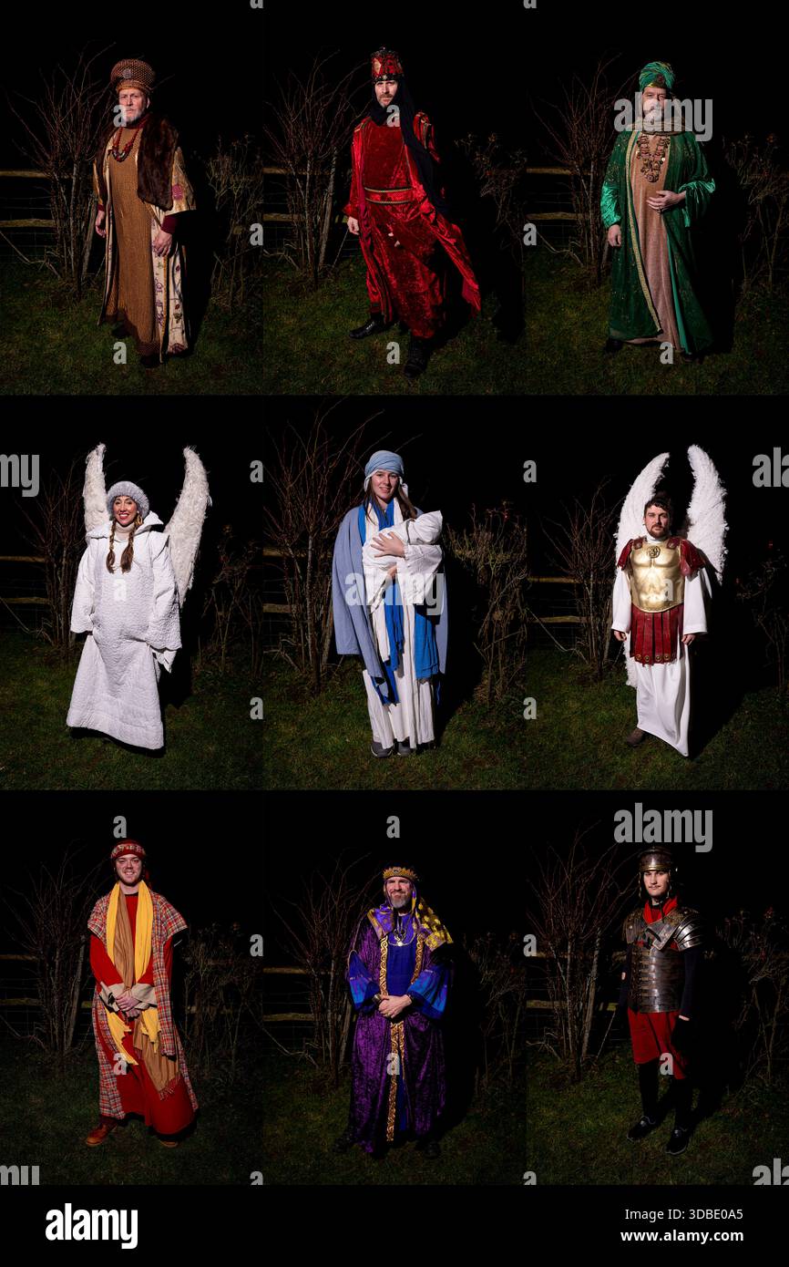 Actors ahead of the dress rehearsal for the wintershall estate's ...
