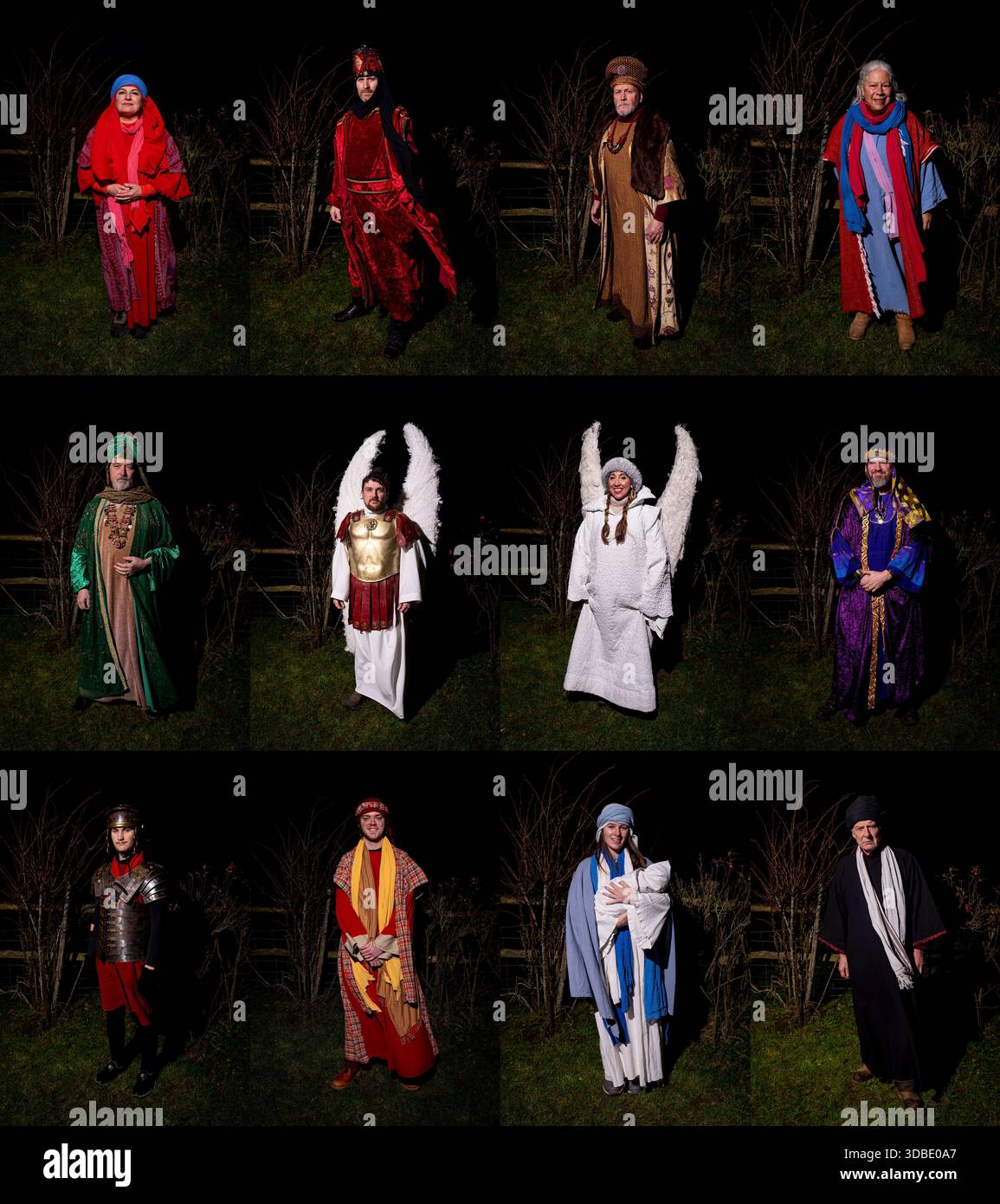 Actors ahead of the dress rehearsal for the wintershall estate's ...