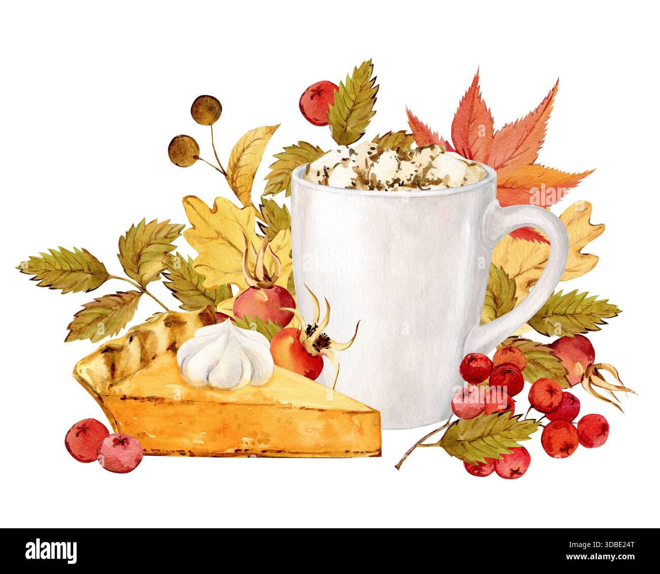 Cafe coffee cake fall Cut Out Stock Images & Pictures - Alamy