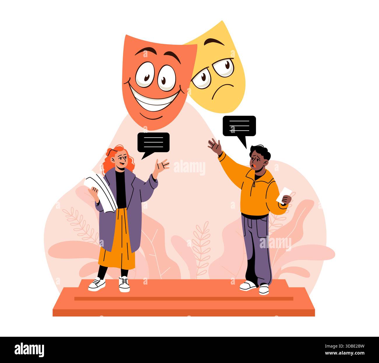 Theatre rehearsal actors Stock Vector Images - Alamy