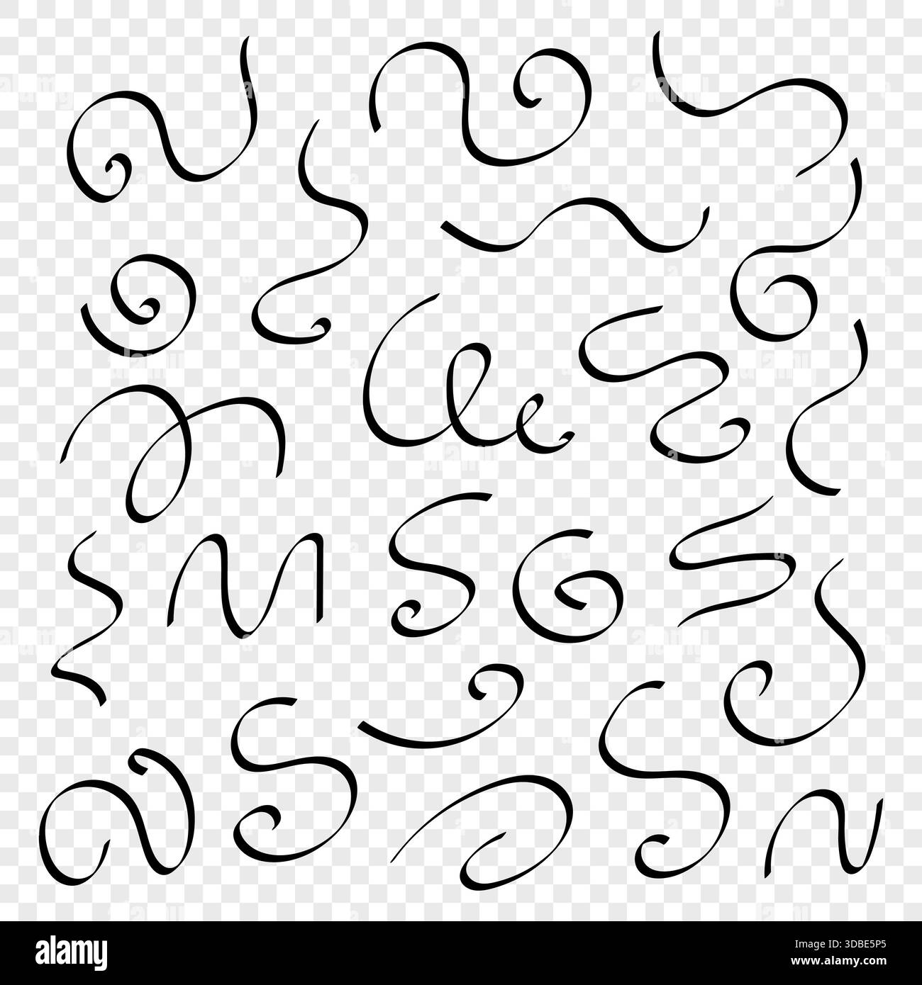 Set bright line art Black and White Stock Photos & Images - Alamy