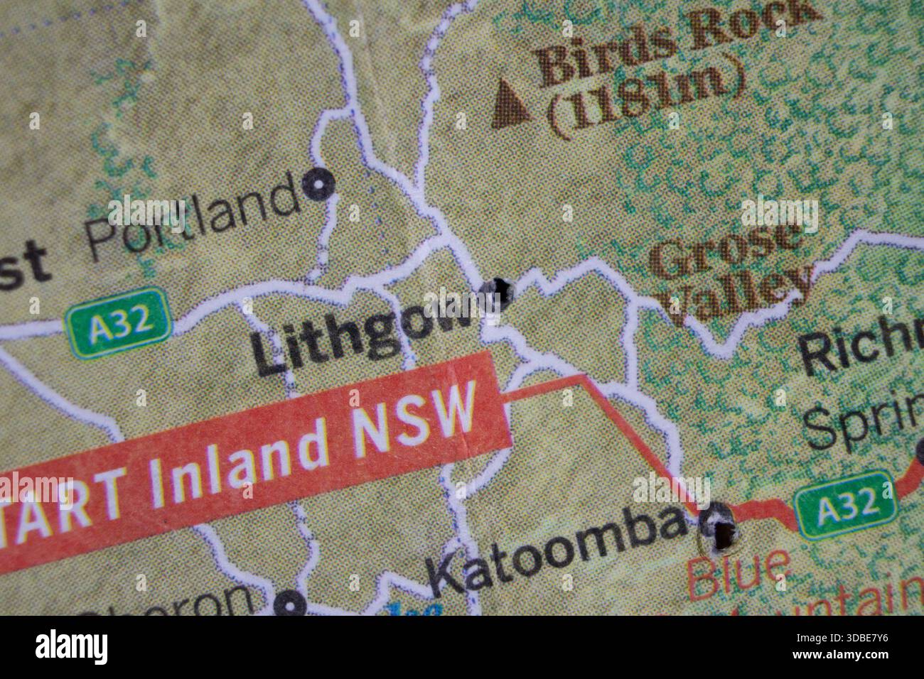 Lithgow map hi-res stock photography and images - Alamy