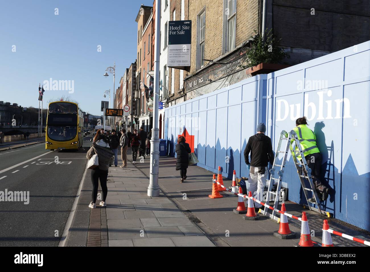 Dublin, Ireland - 12th December 2025 - Ormond Quay Upper as a Dublin ...