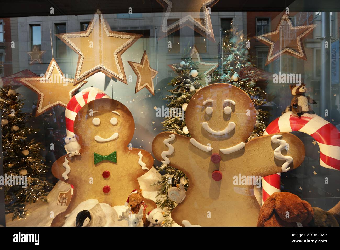 Dublin, Ireland - 12th December 2025 - Gingerbread men themed Christmas ...