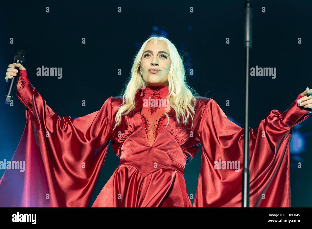Spanish singer Monica Naranjo performs live in concert at Movistar ...
