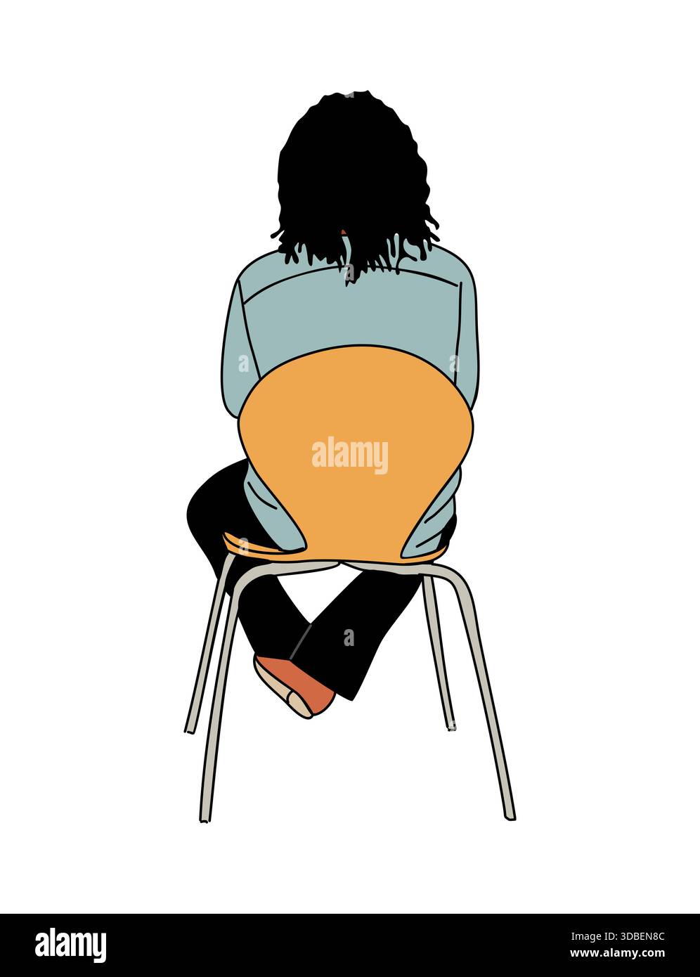 Female from behind Stock Vector Images - Alamy