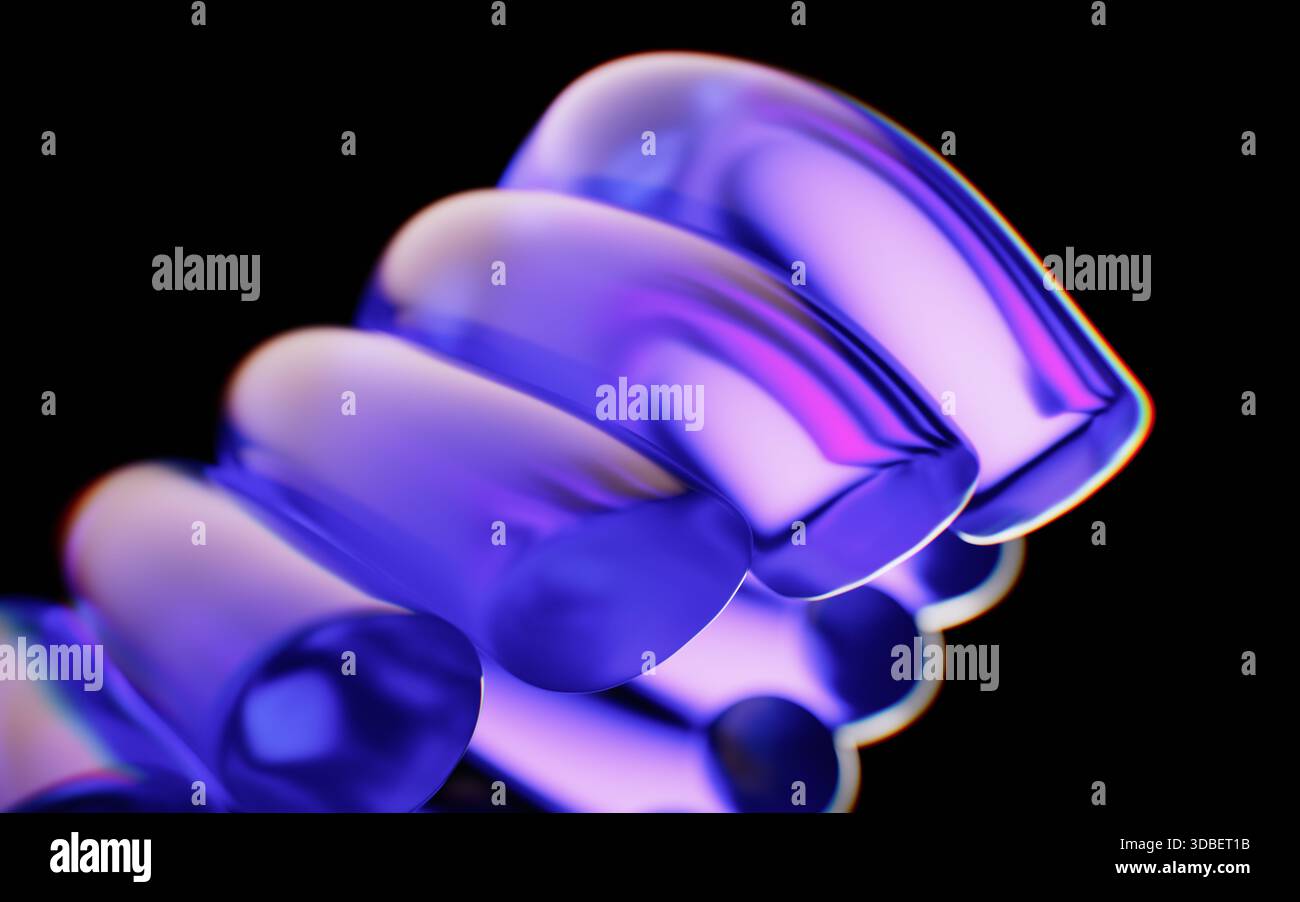 Transparent tube glass geometries colorful hi-res stock photography and images - Alamy