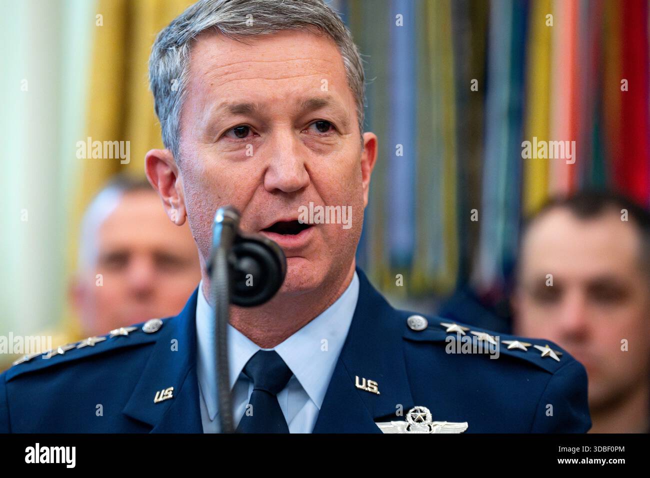 United States Air Force General Dan Caine, Chair, Joint Chiefs of Staff ...