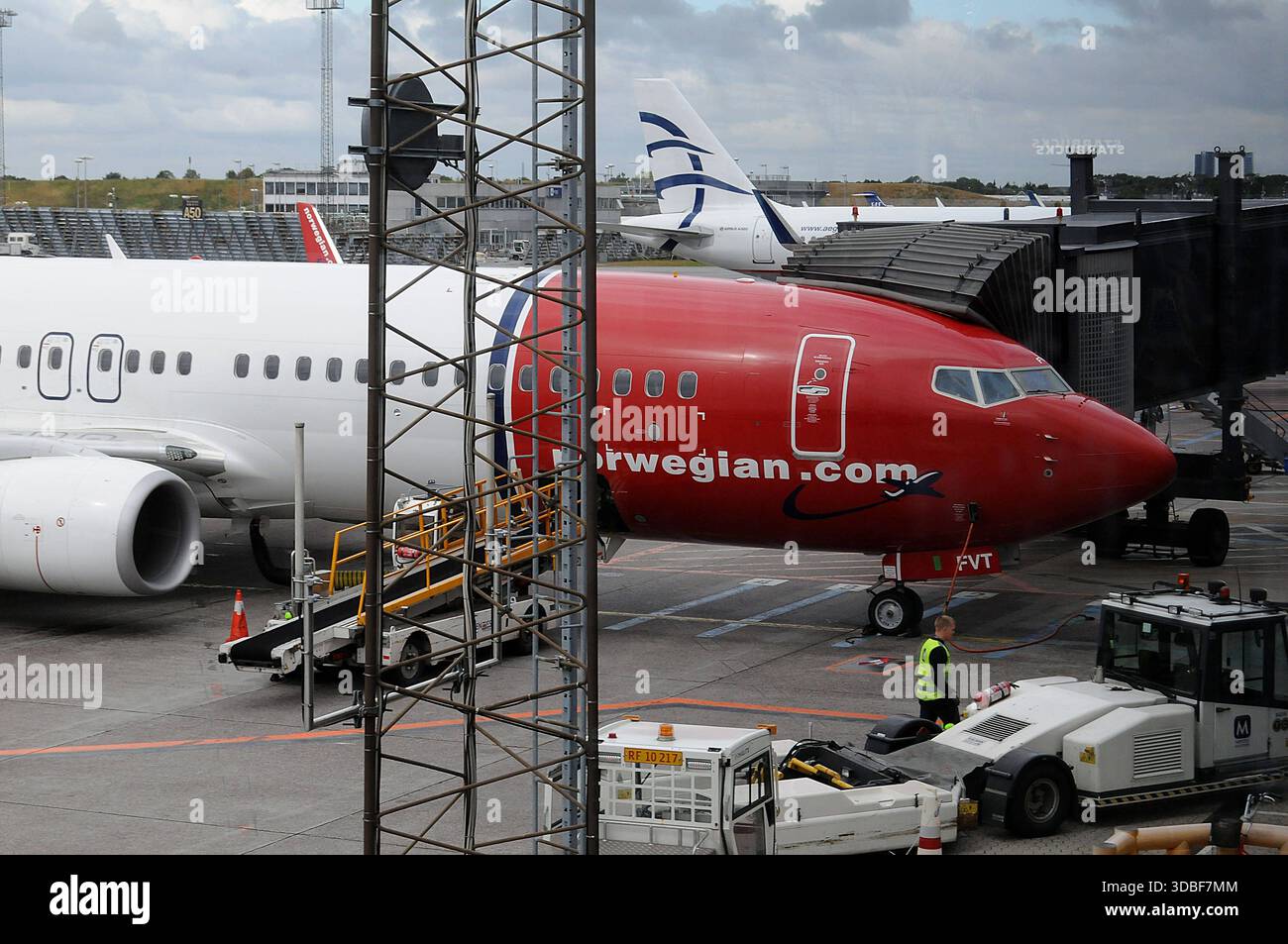 Copenhagen /Denmark./ 07 July 2019/ Norwegian coommercial flight at ...