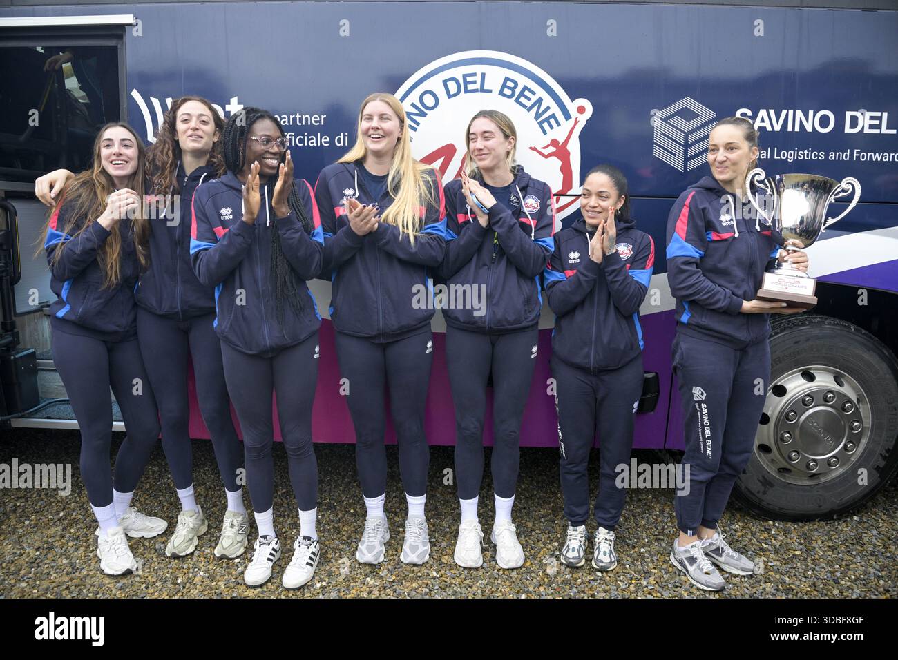 THE PLAYERS OF SAVINO DEL BENE'S WITH THE TROPHY during Savino del Bene ...
