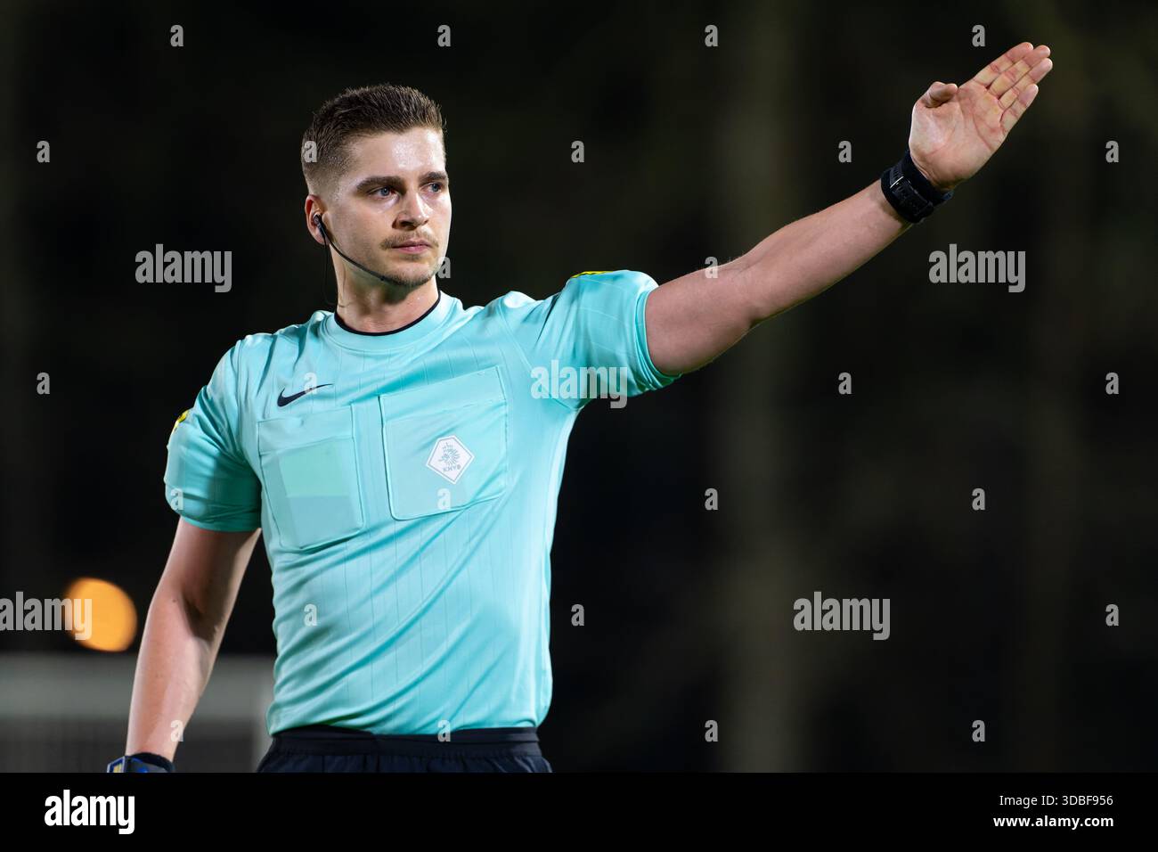 EINDHOVEN, NETHERLANDS - DECEMBER 12: Referee Thomas Hardeman during ...