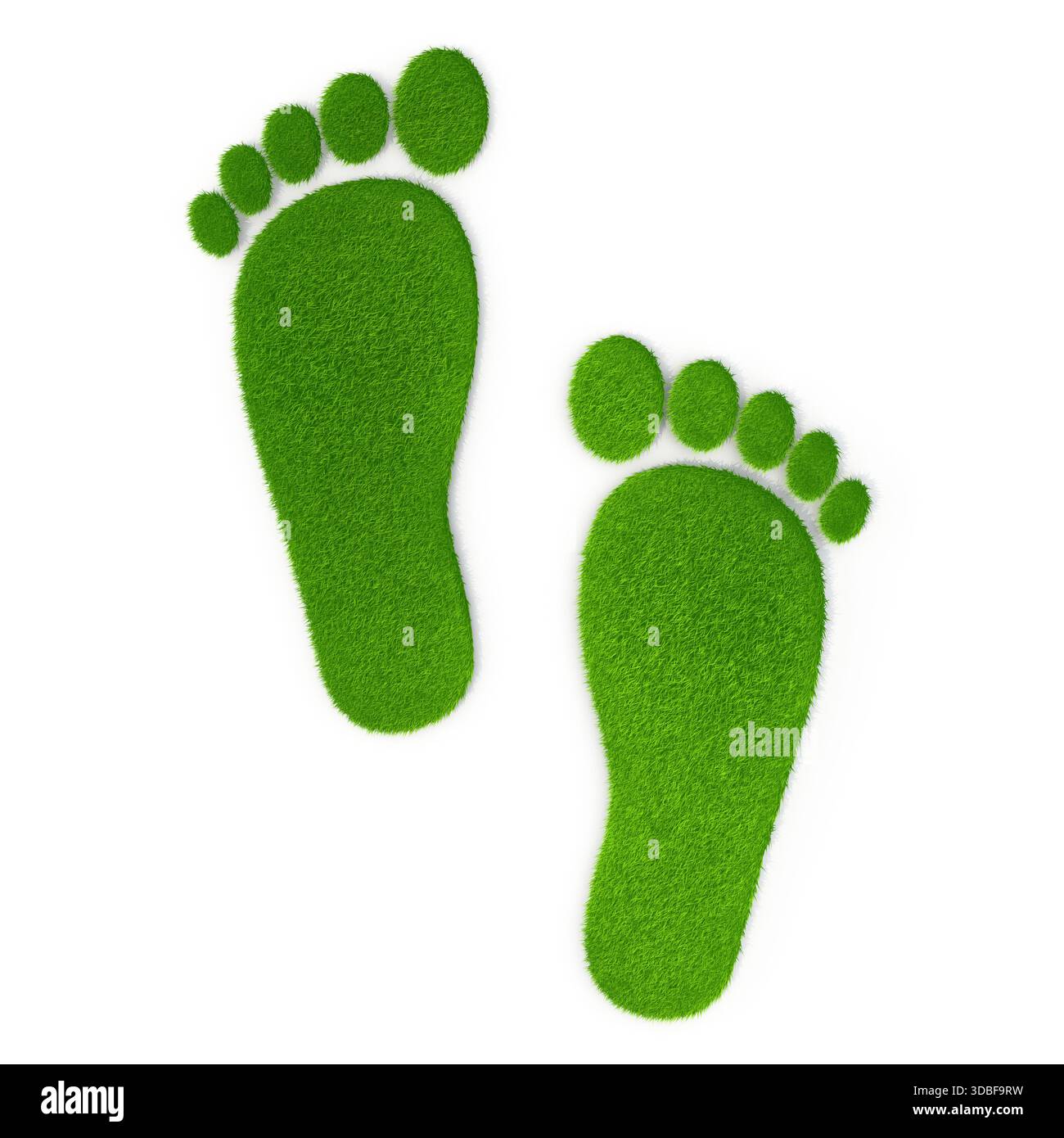 Footprints on path Cut Out Stock Images & Pictures - Alamy