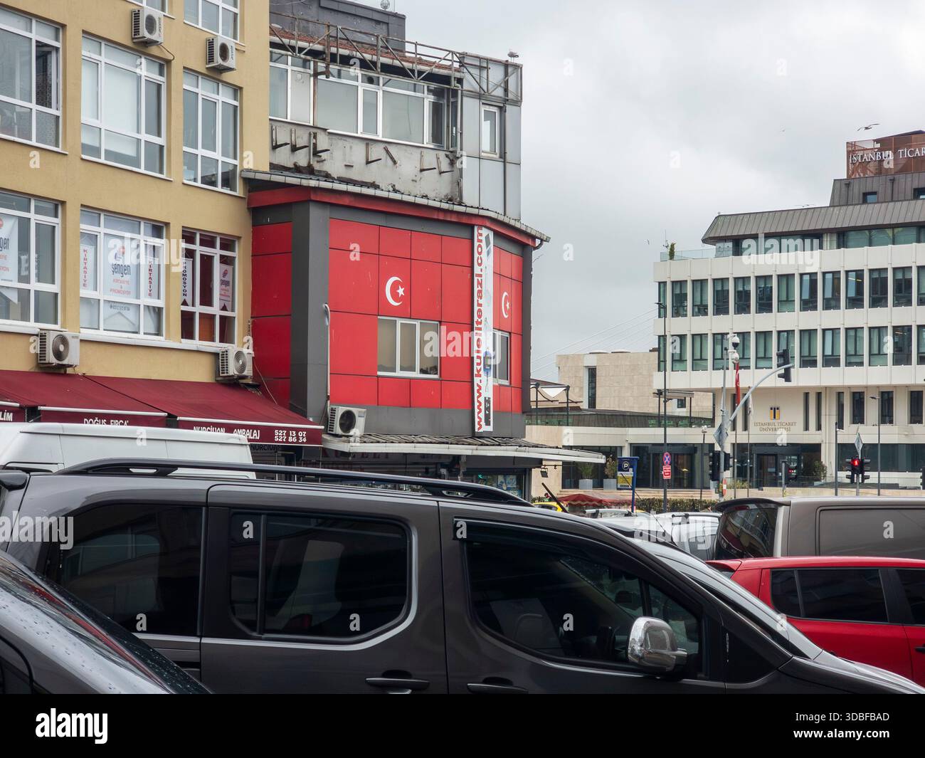 Istanbul, Turkey - 8th December, 2025, Urban street scene in Istanbul ...