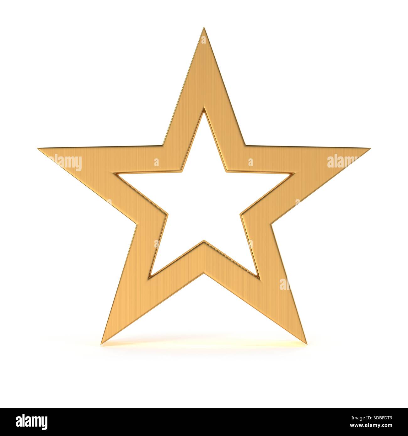 Realistic metallic golden star hi-res stock photography and images - Alamy