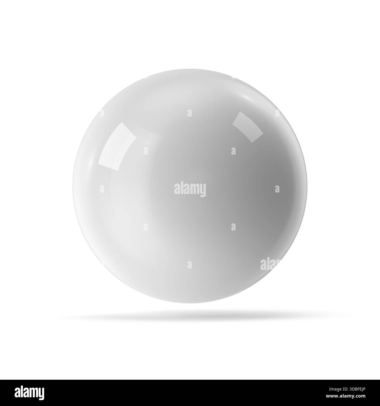 Realistic white sphere hi-res stock photography and images - Alamy