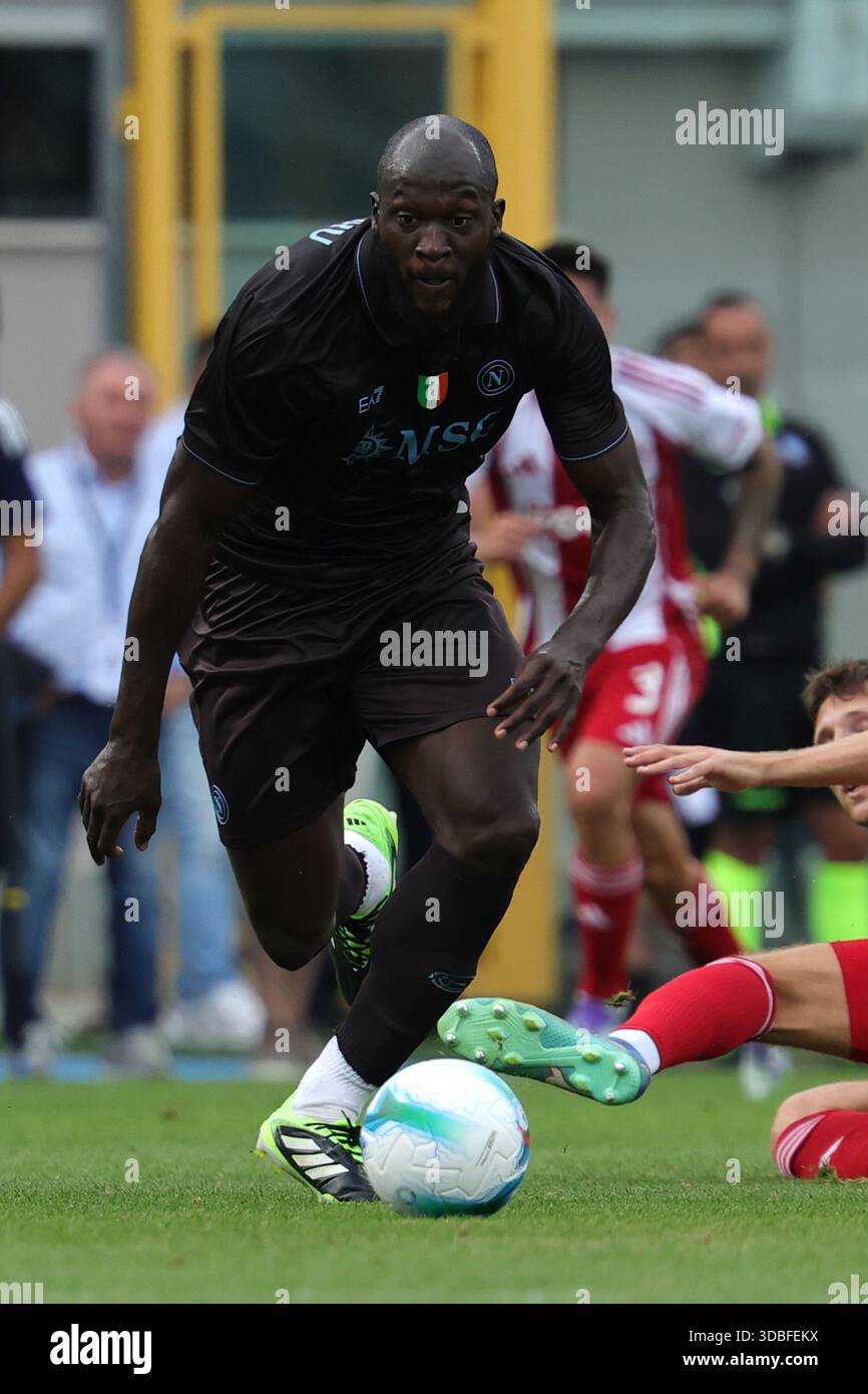 Napoli's Romelu Lukaku during the friendly match Napoli and Olympiakos ...